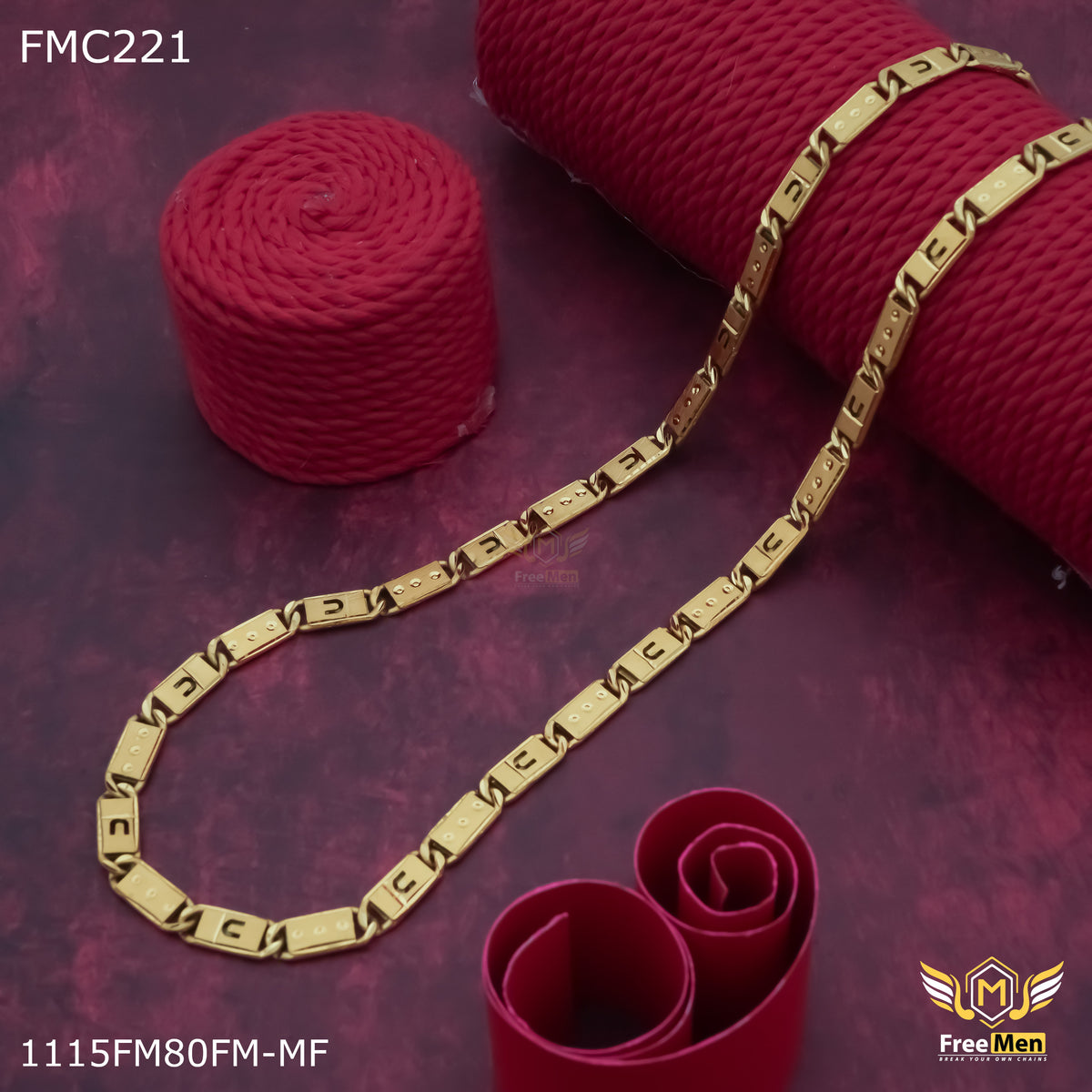 Freemen U OBO nawabi biscuit IGP Chain for Man - FMC221 – Freemen®