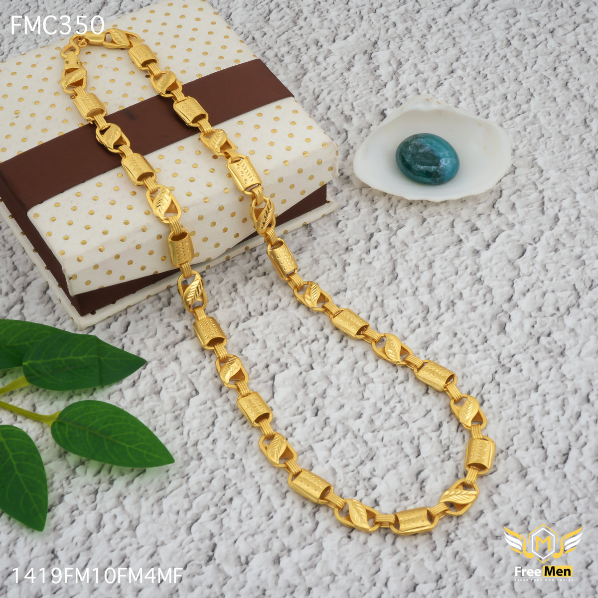 Freemen Fantastic Leaf Nawabi Chain Design For Men - FMC350 – Freemen®