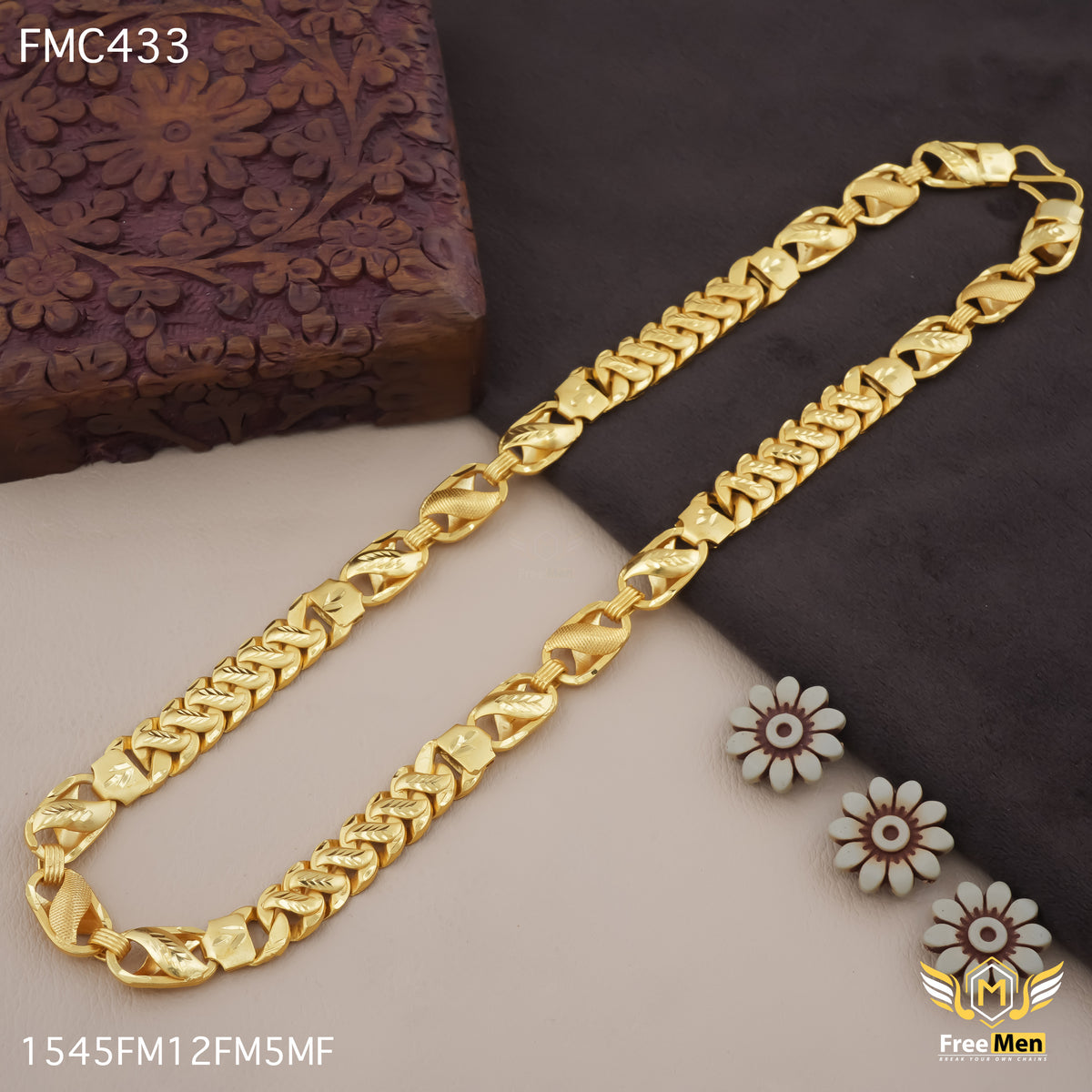 Freemen Singapuri Leaf Lotus Chain Design - FMC433 – Freemen®