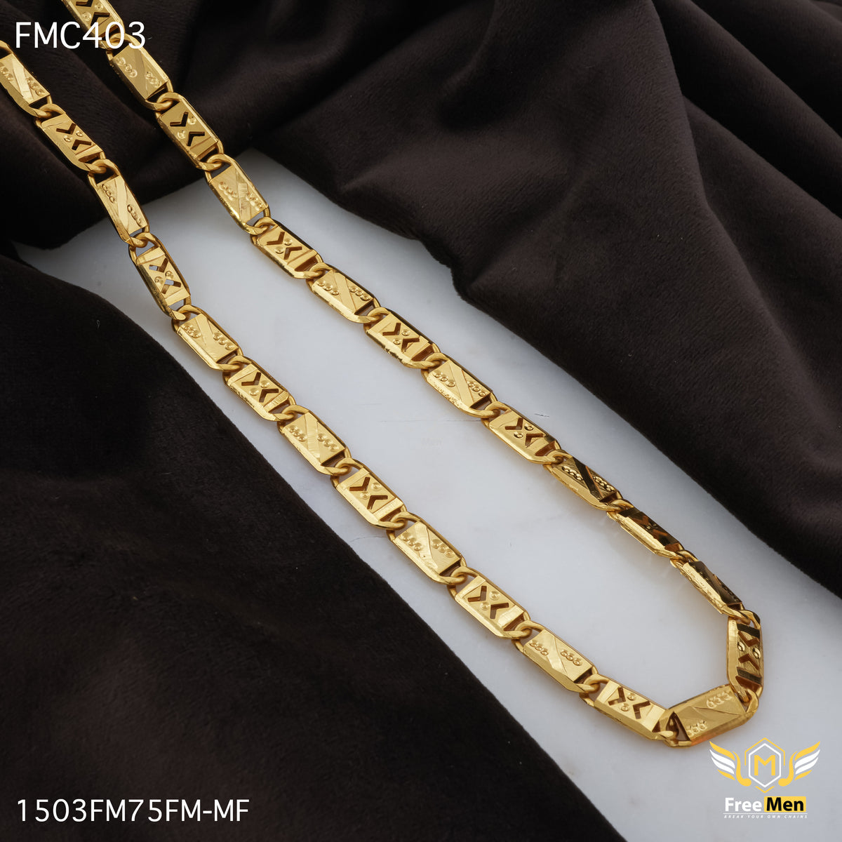 Freemen Double Arrow Nawabi Chain Design - FMC403 – Freemen®