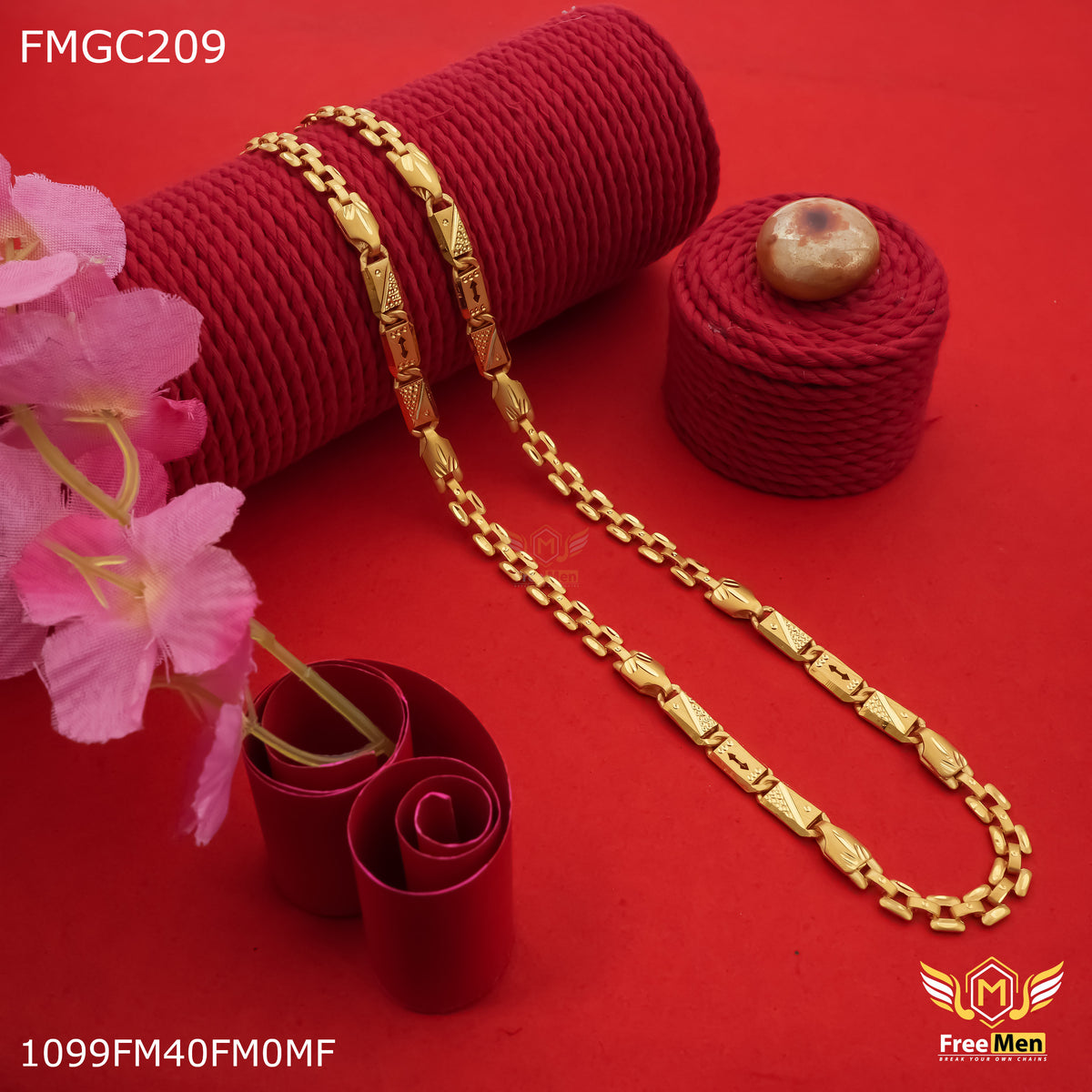 Freemen Fancy Light Nawabi Biscuit Chain for Man - FMCG209 – Freemen®