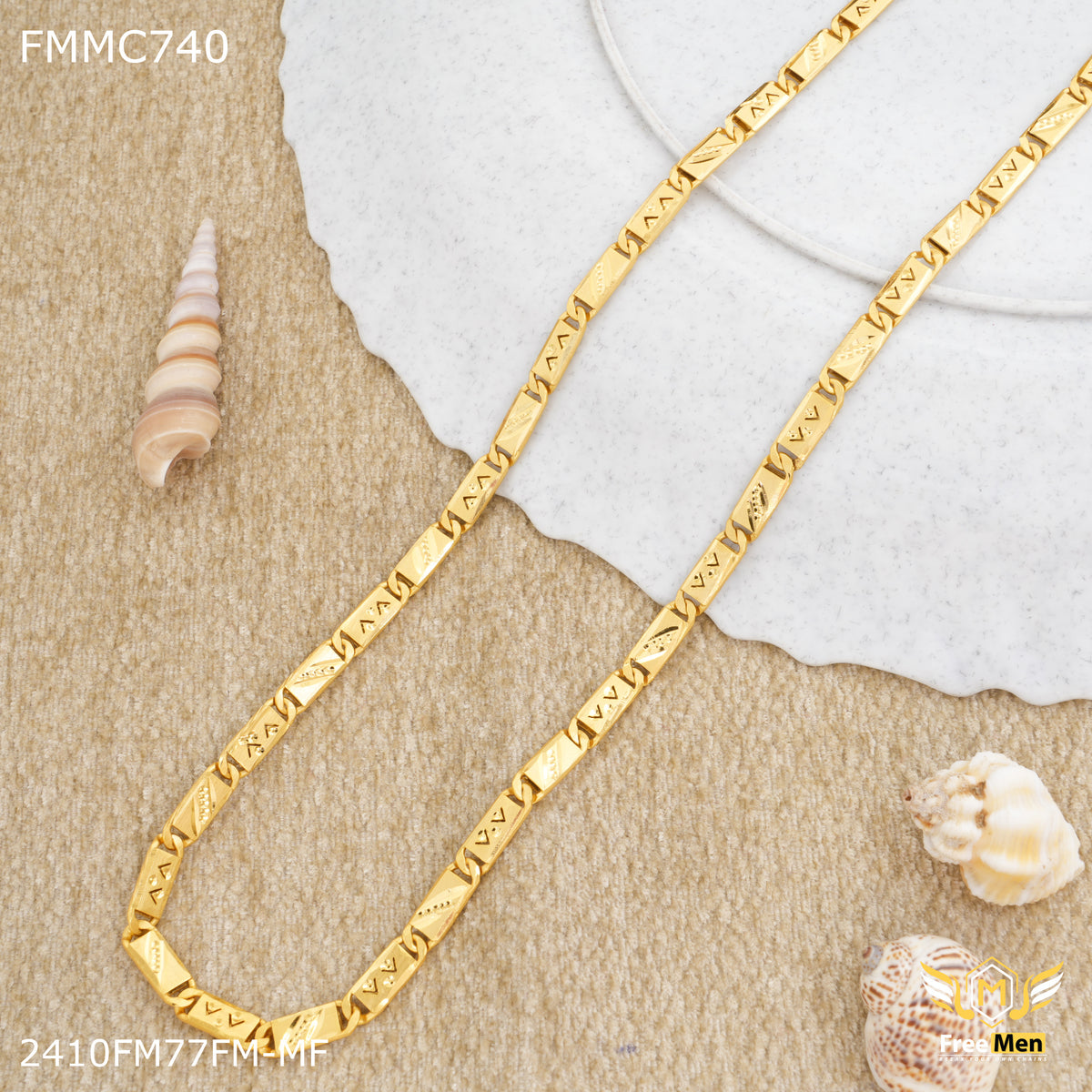 Freemen Dual Dot Arrow Nawabi Chain for Man - FMMC740 – Freemen®