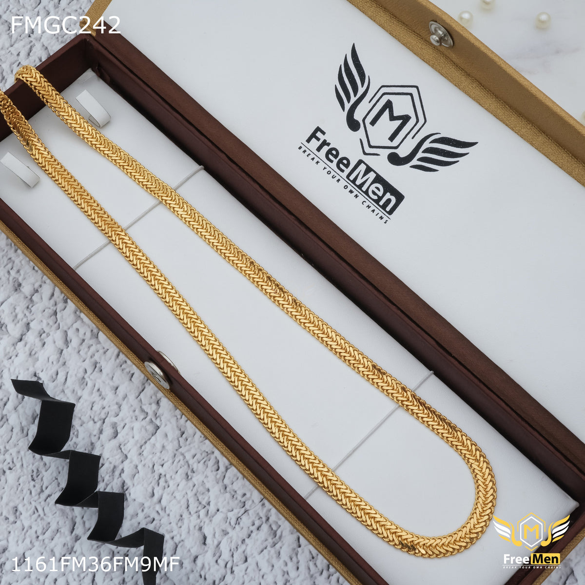 Freemen Tradtional grooming gold plated Chain for Man - FMC242 – Freemen®