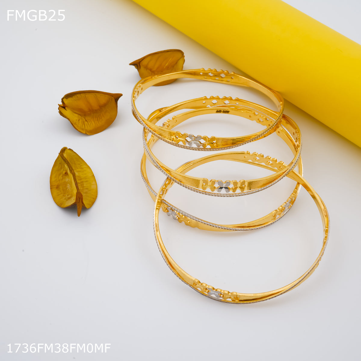 Freemen 1mg laser cut rhodium Bangles For Women - FWGB025 – Freemen®