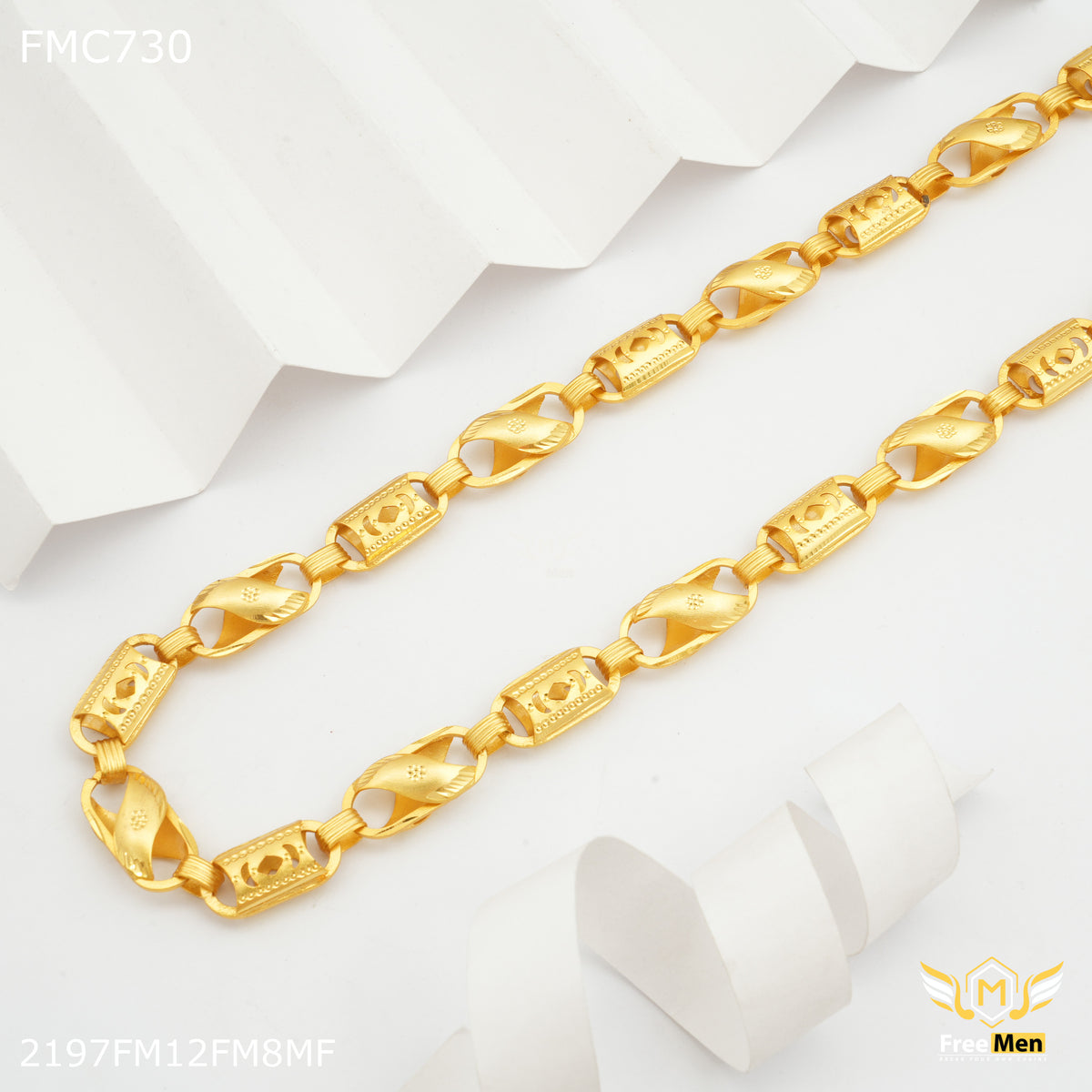 Freemen Broad Nawabi Lotus Chain for Man - FMC730 – Freemen®