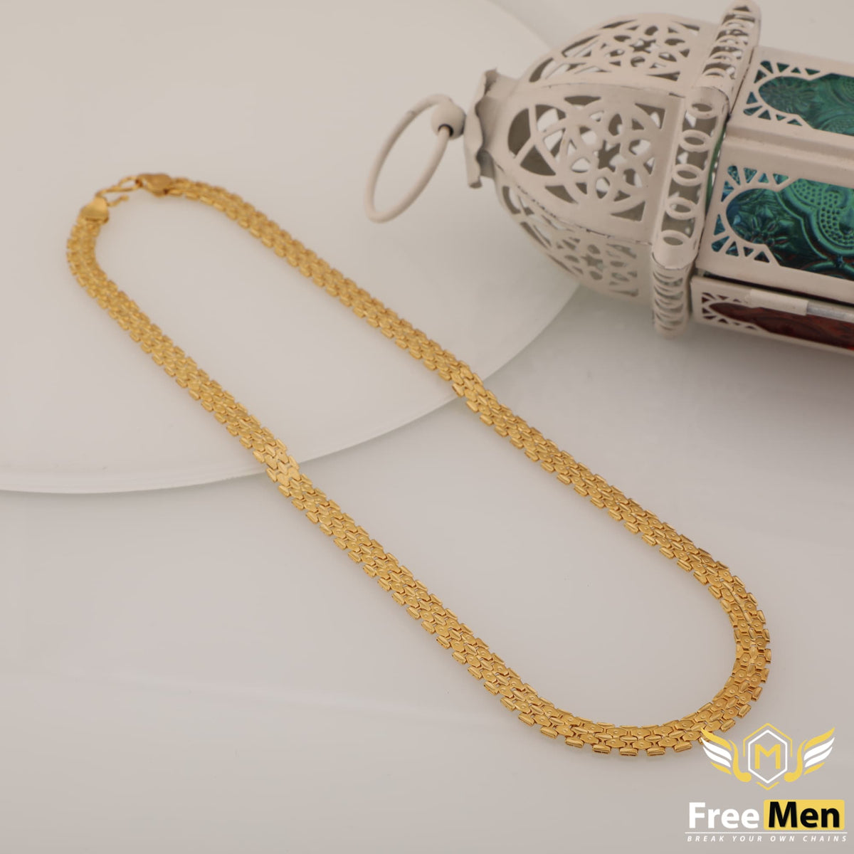 Freemen Gold Plated Traditional Patta Chain FMGC265 – Freemen®