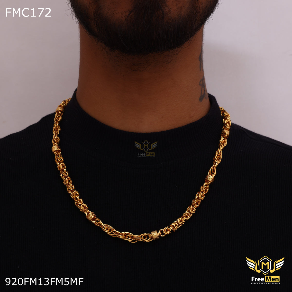 Freemen Best Stylish Indo designing Chain for Men - FMC172 – Freemen®
