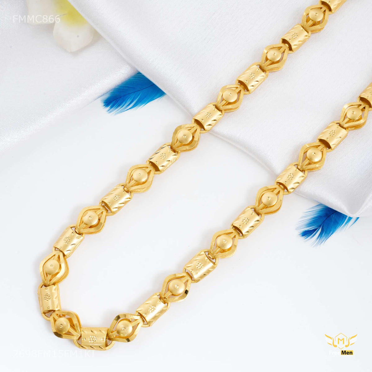 C cut with Eye Shape chain for Man - FMMC866 – Freemen®