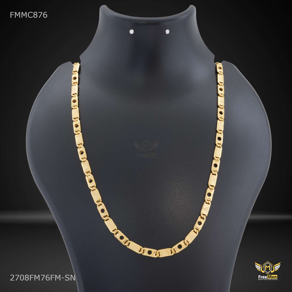 Cuban Hollow Rectangle link Chain for Man - FMMC876 – Freemen®