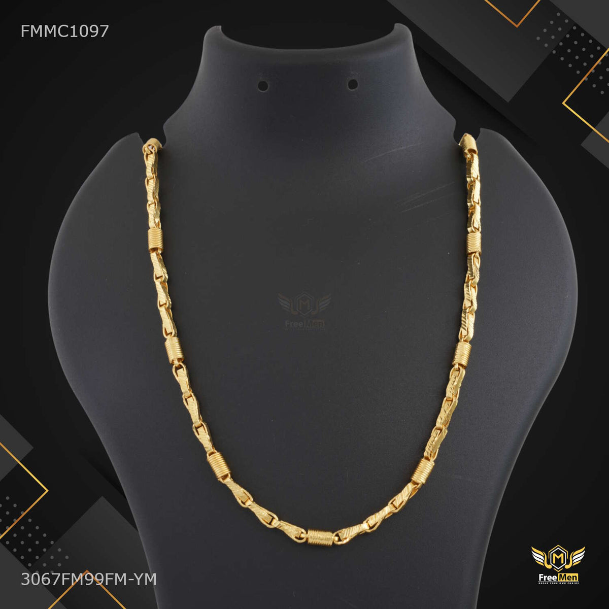 Designer Drop Lock to Lock with Spring chain for Man - FMMC1097 – Freemen®