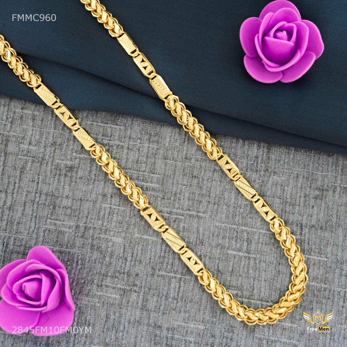 Designer Nawabi with Lotus Chain for Man - FMMC960 – Freemen®