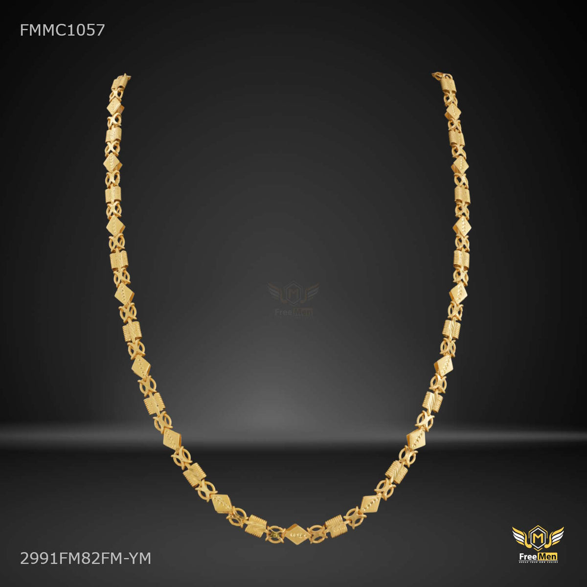 Designer Thin Dimond with Pipe Chain for Man - FMMC1057 – Freemen®