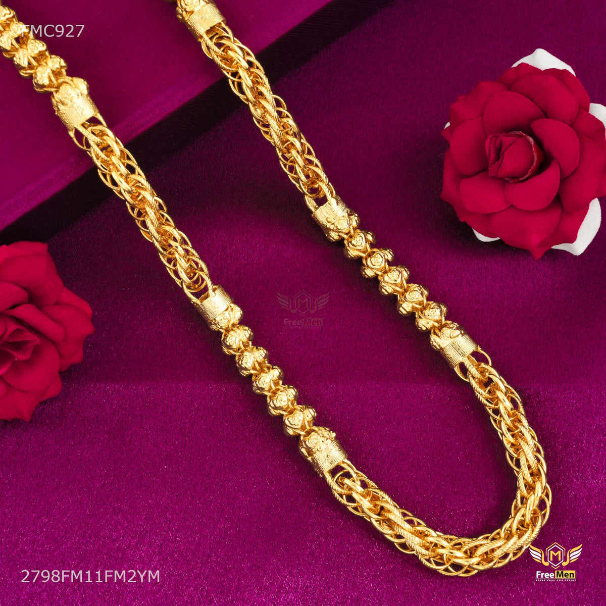 Indo with Designer golden Balls Chain for Man - FMC927 – Freemen®