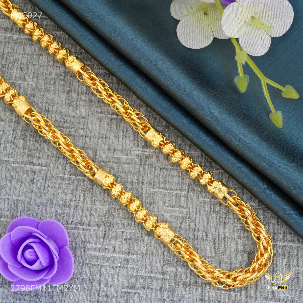 Indo with Designer golden Balls Chain for Man - FMC927 – Freemen®