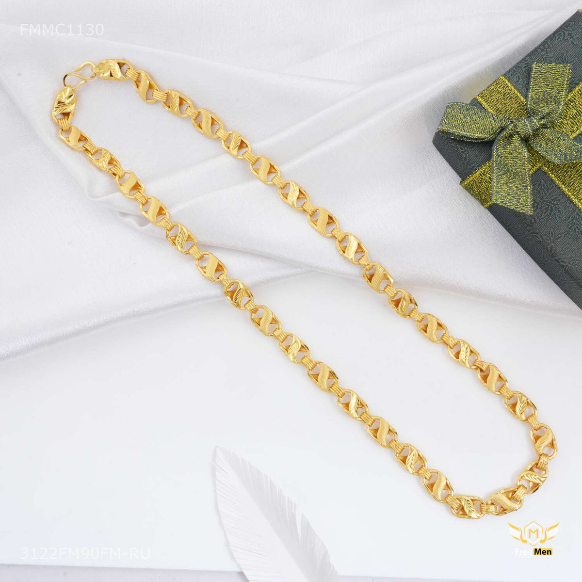 Leaf Designer Lotus Chain for Man - FMMC1130 – Freemen®