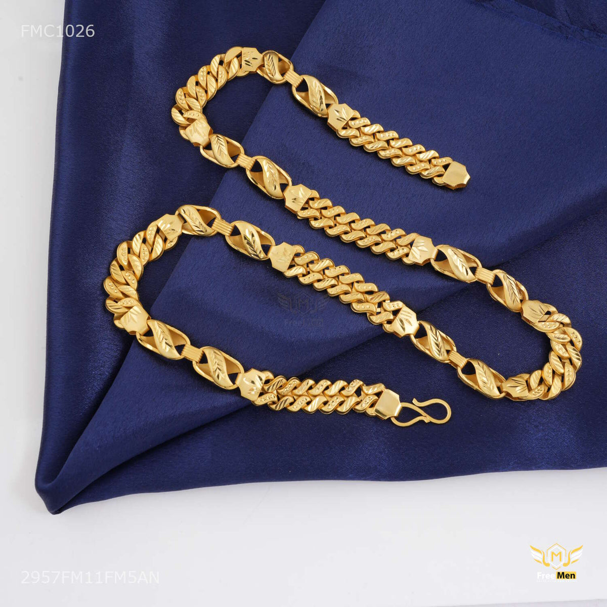 Lotus with Mix cut Pokel Chain for Man - FMC1026 – Freemen®