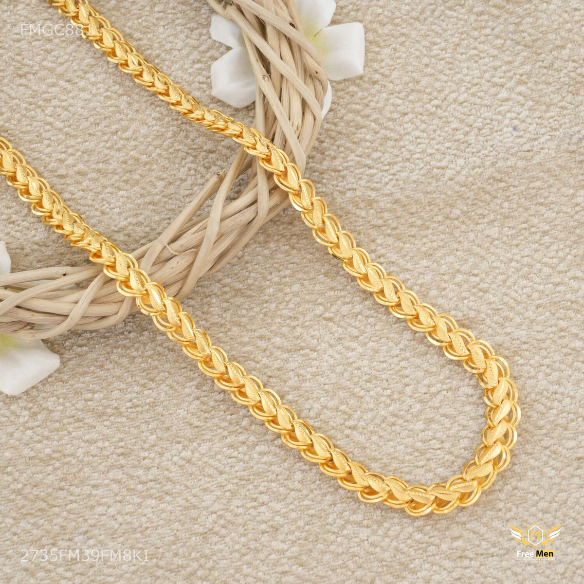 Luxury Lotus gold plated Chain - FMGC881 – Freemen®