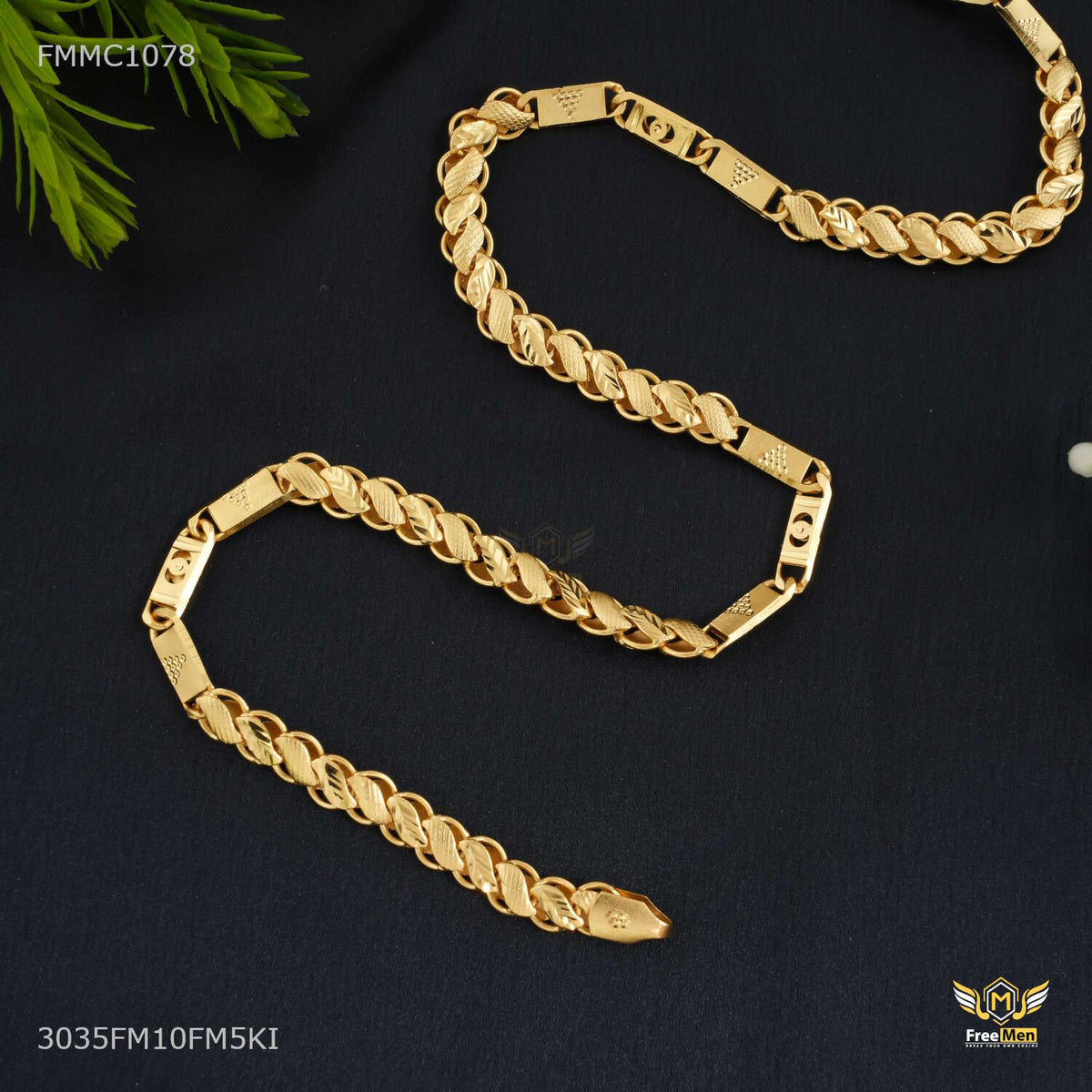 Luxury Mini Lotus Nawabi Chain for Man - FMMC1078 – Freemen®