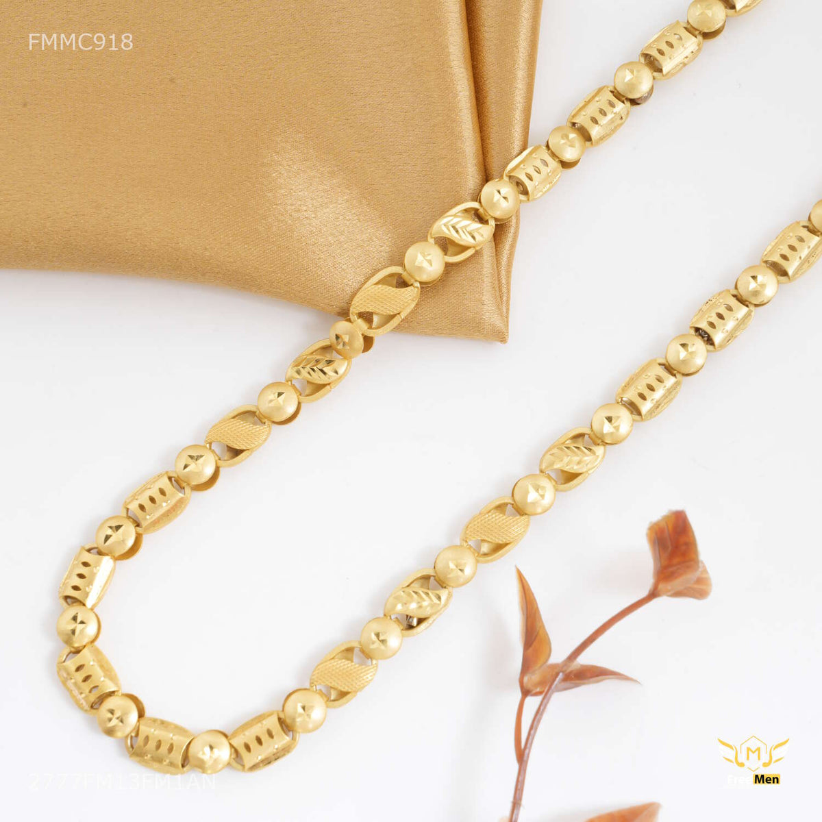 Round with C cut Lotus Chain for Man - FMMC918 – Freemen®