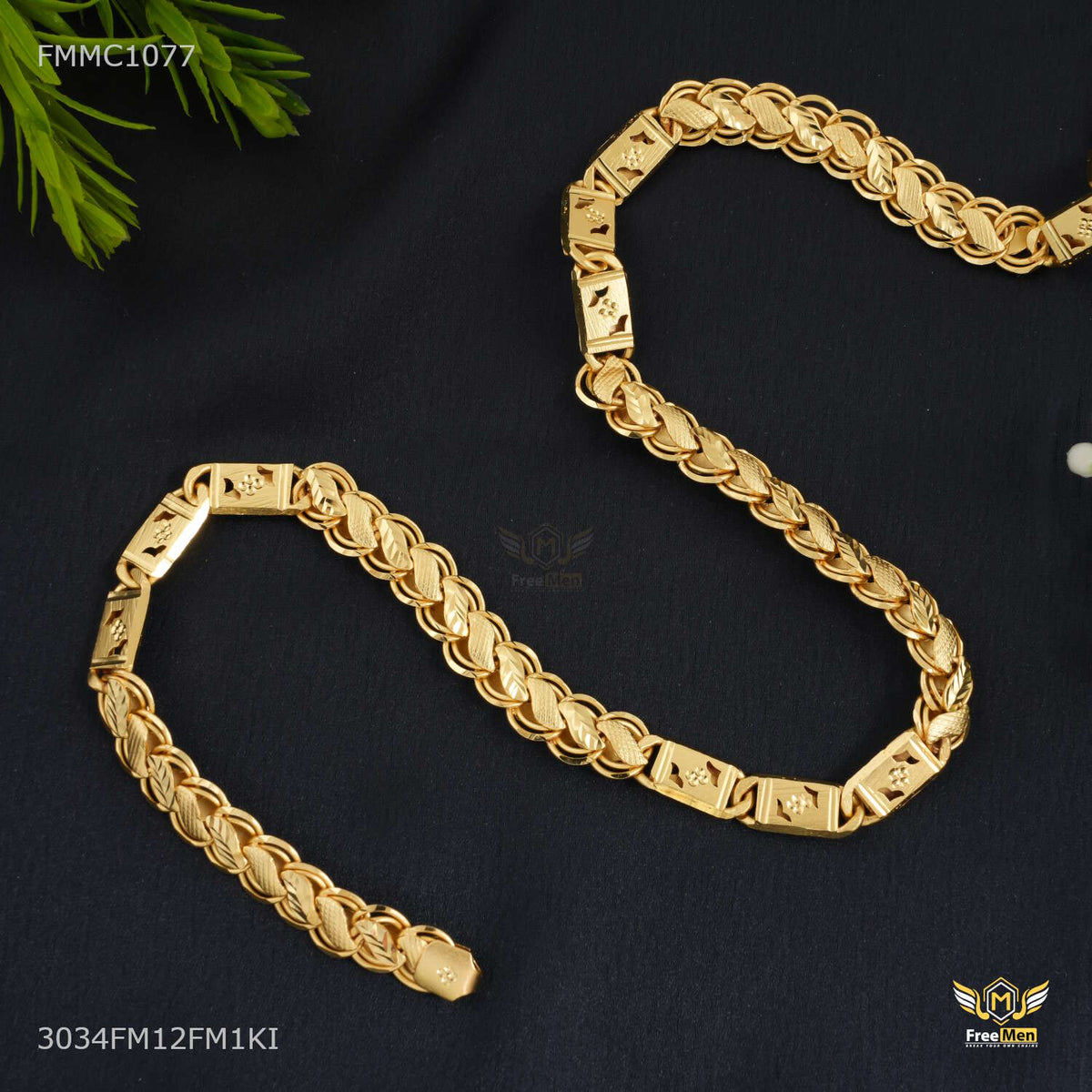 Shini Lotus with Delight Nawabi Chain for Man - FMMC1077 – Freemen®