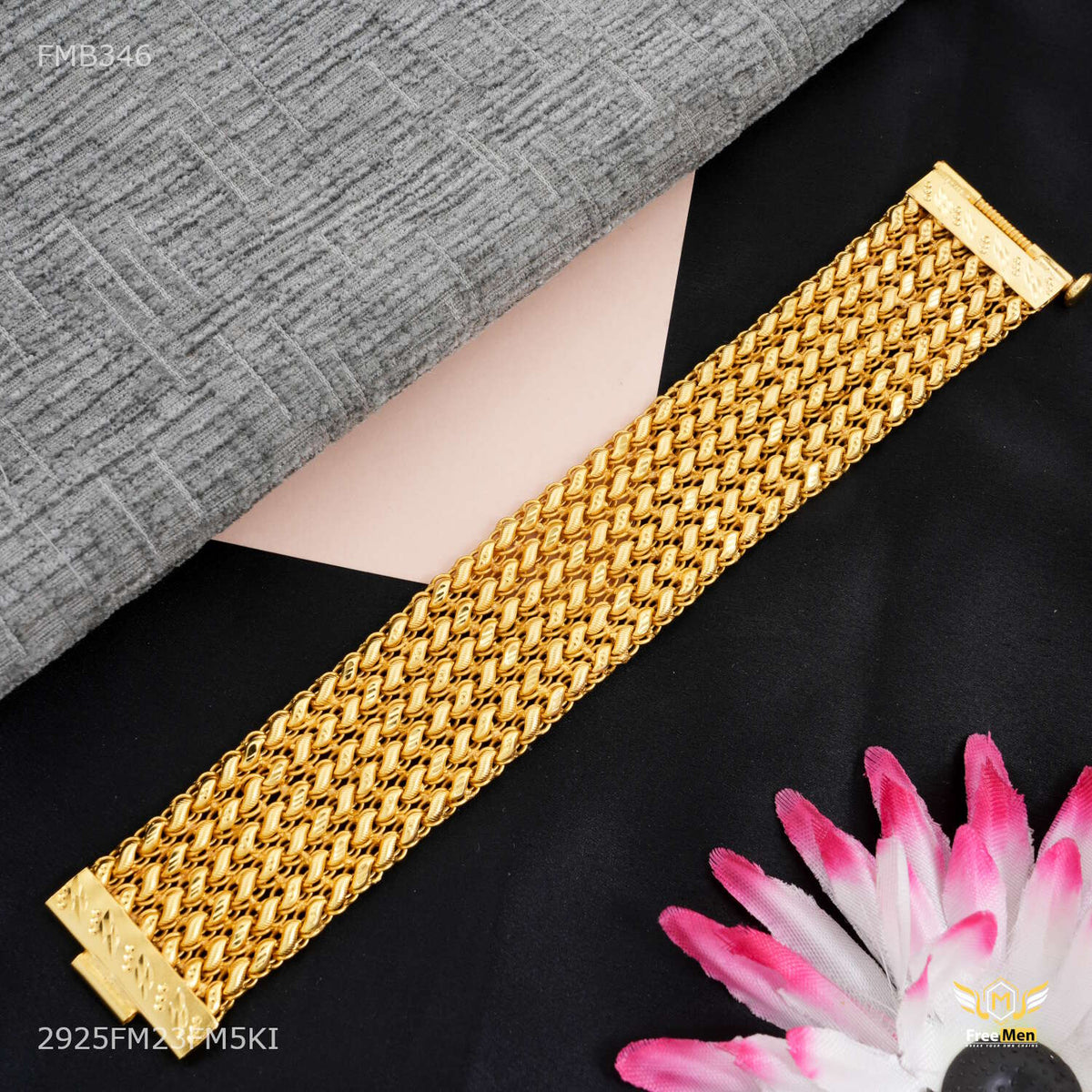 Six Line S cut Bracelet For Men - FMB346 – Freemen®