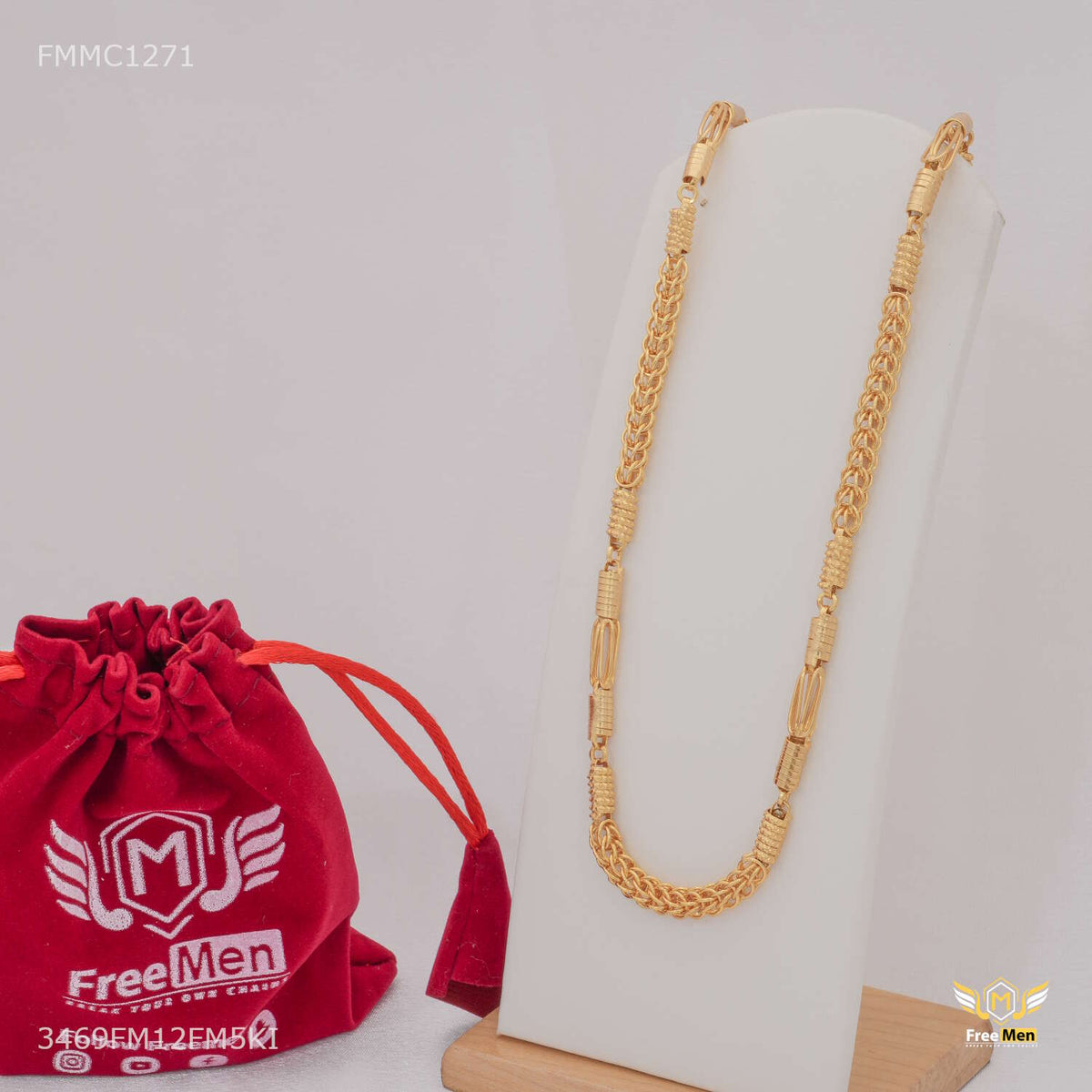 Spring Pipe with Kata Indo Chain for Man - FMMC1271 – Freemen®