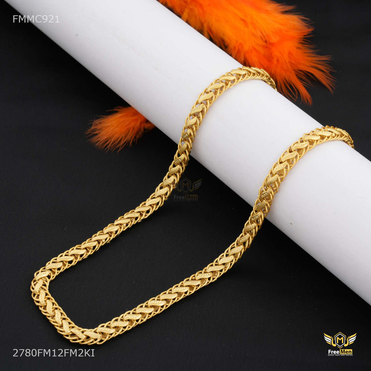 Thin Leaf Lotus Chain for Man - FMMC921 – Freemen®