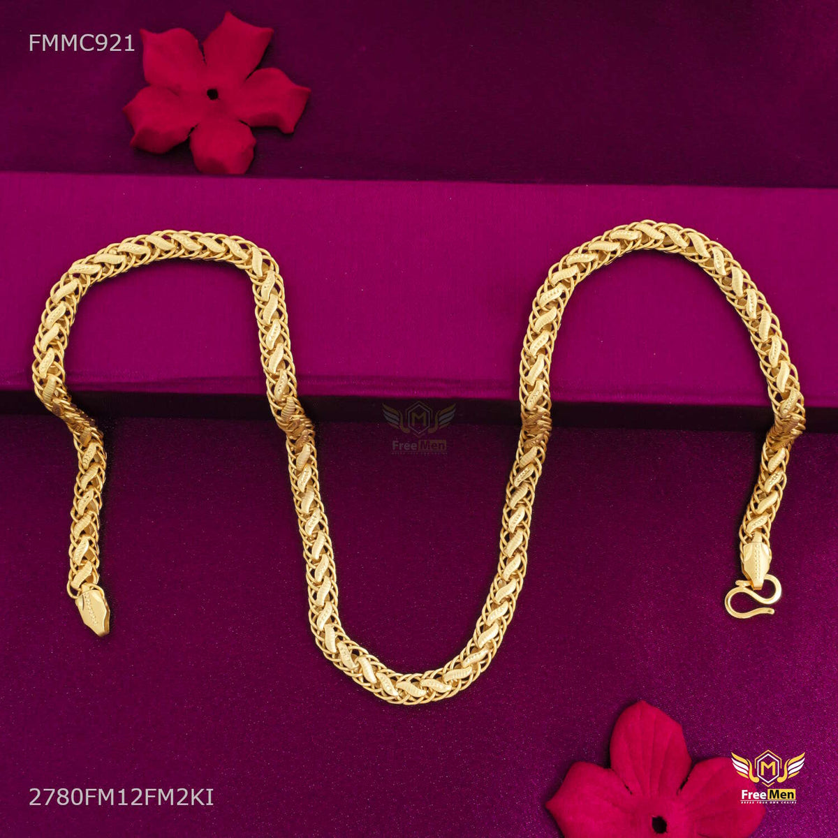 Thin Leaf Lotus Chain for Man - FMMC921 – Freemen®