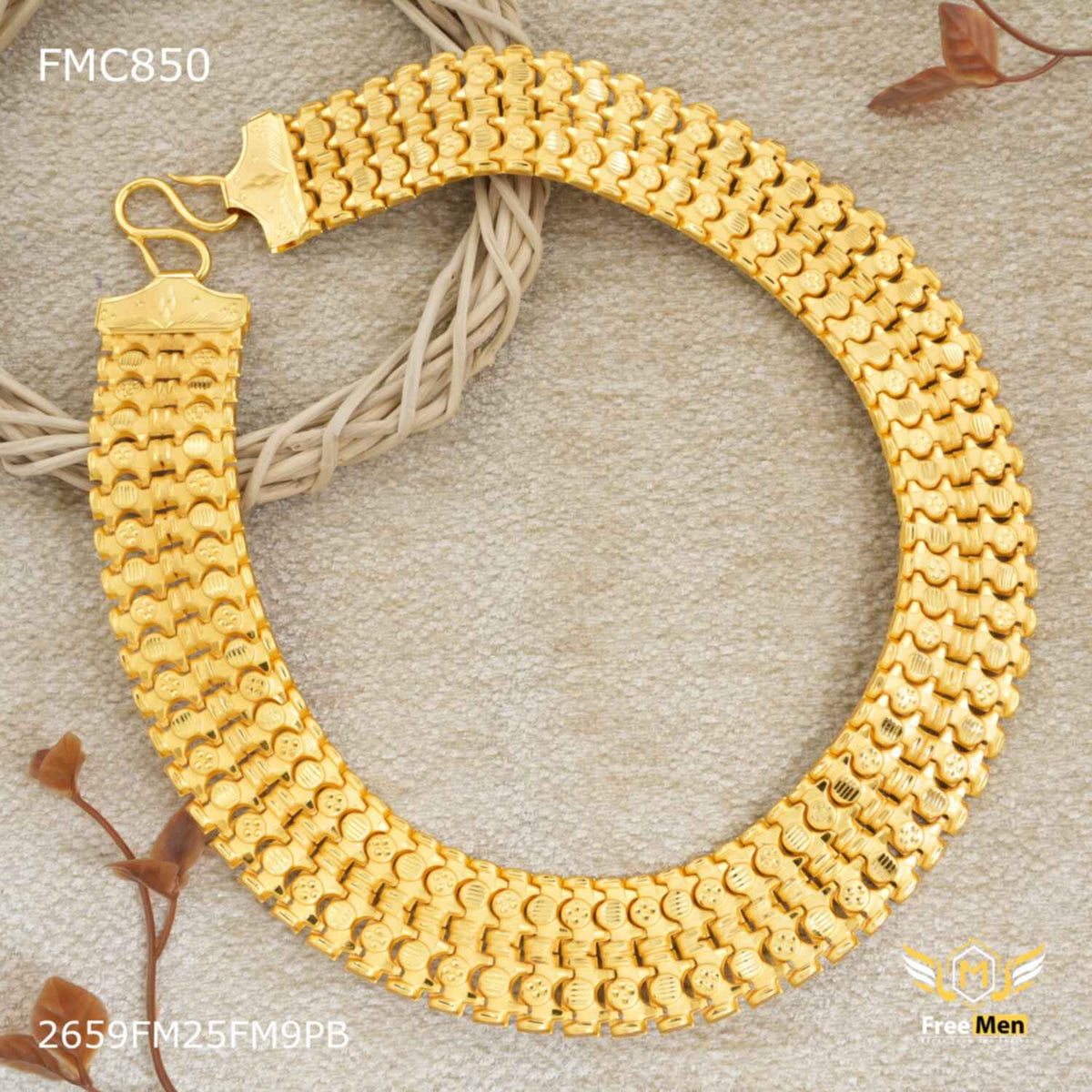 Freemen Two Line Snake dot Broad Pokel Chain for Man - FMC850 – Freemen®