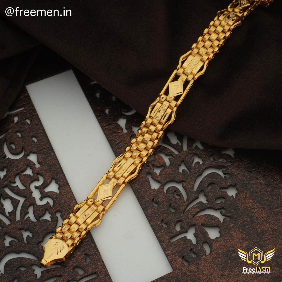 Freeman Best Especial Shape Golden Bracelet for Men- FMB02 – Freemen®
