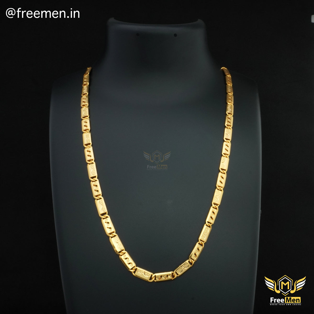 Freemen Glamorous Parallel OBO Golden Nawabi Biscuit Chain - FMC28 ...